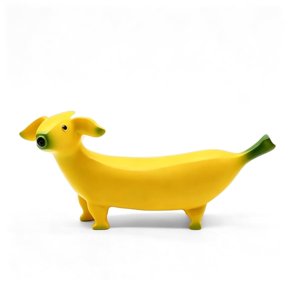 Banana Dog Garden Statue, Resin Animal Art Figurines, Waterproof Banana ...