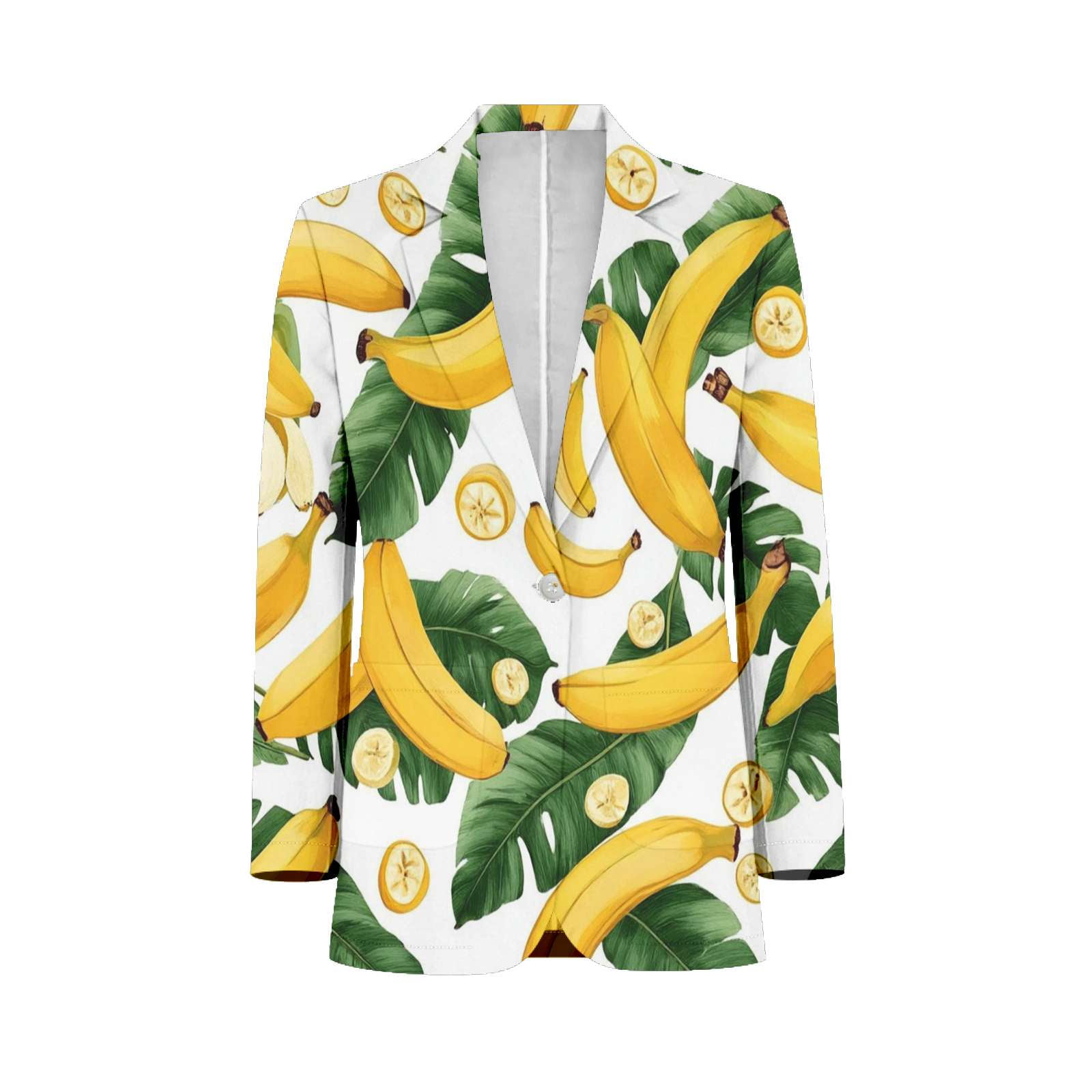 Banana Drawing Men's Suit Blazer Casual Party Wear Slim Fit Suit Jacket ...