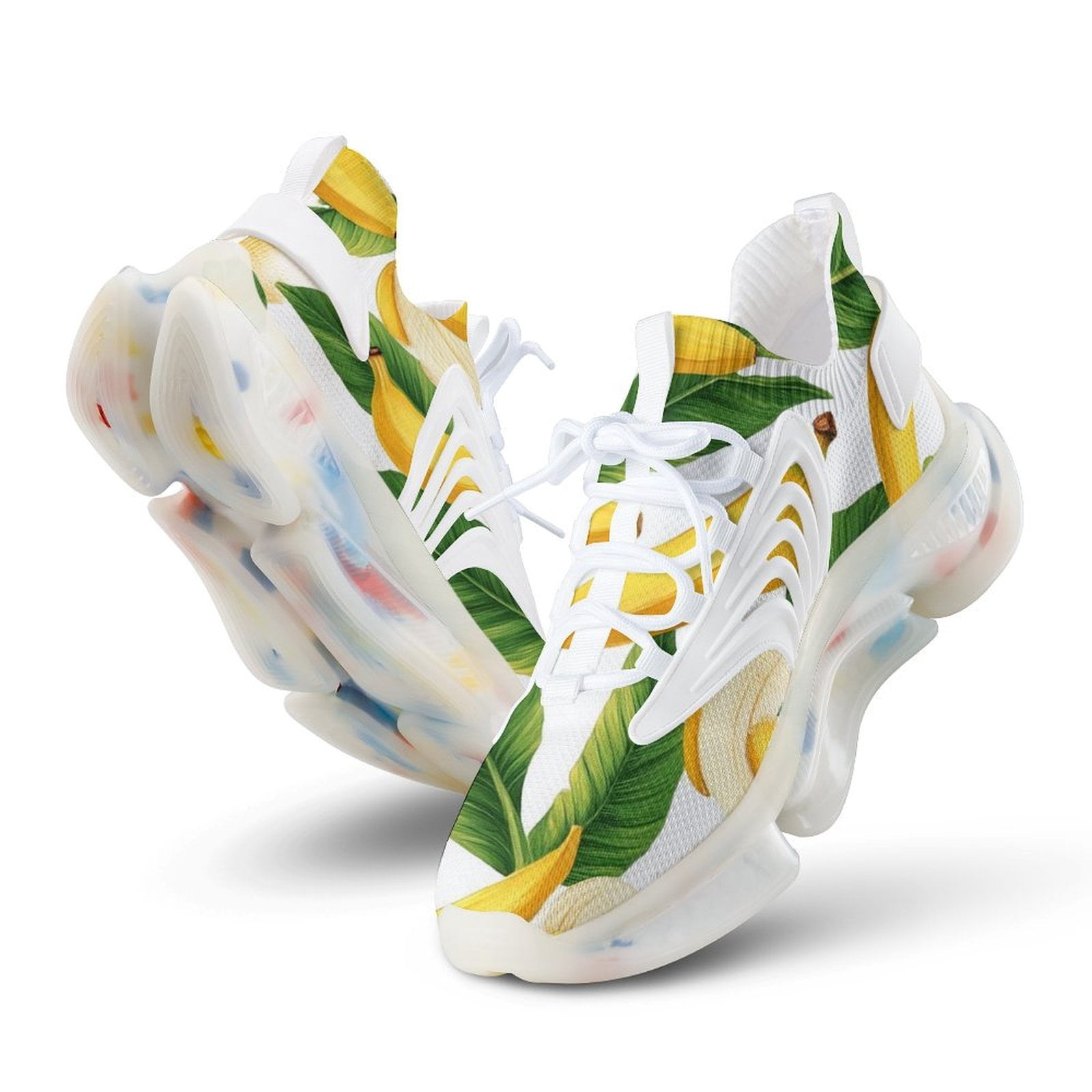 Banana Drawing Walking Shoes for Men Woman Lightweight Tennis Fashion ...