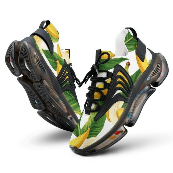 Banana Drawing Walking Shoes for Men Woman Lightweight Tennis Fashion ...