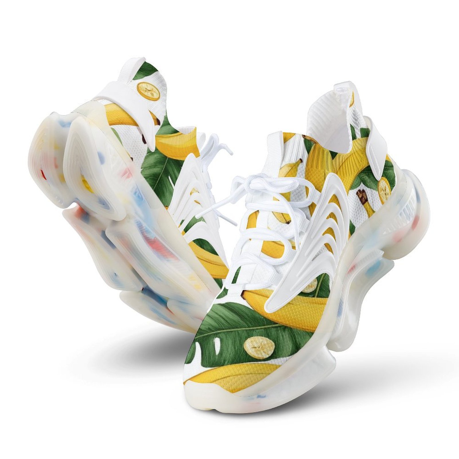 Banana Drawing Walking Shoes for Men Woman Lightweight Tennis Fashion ...