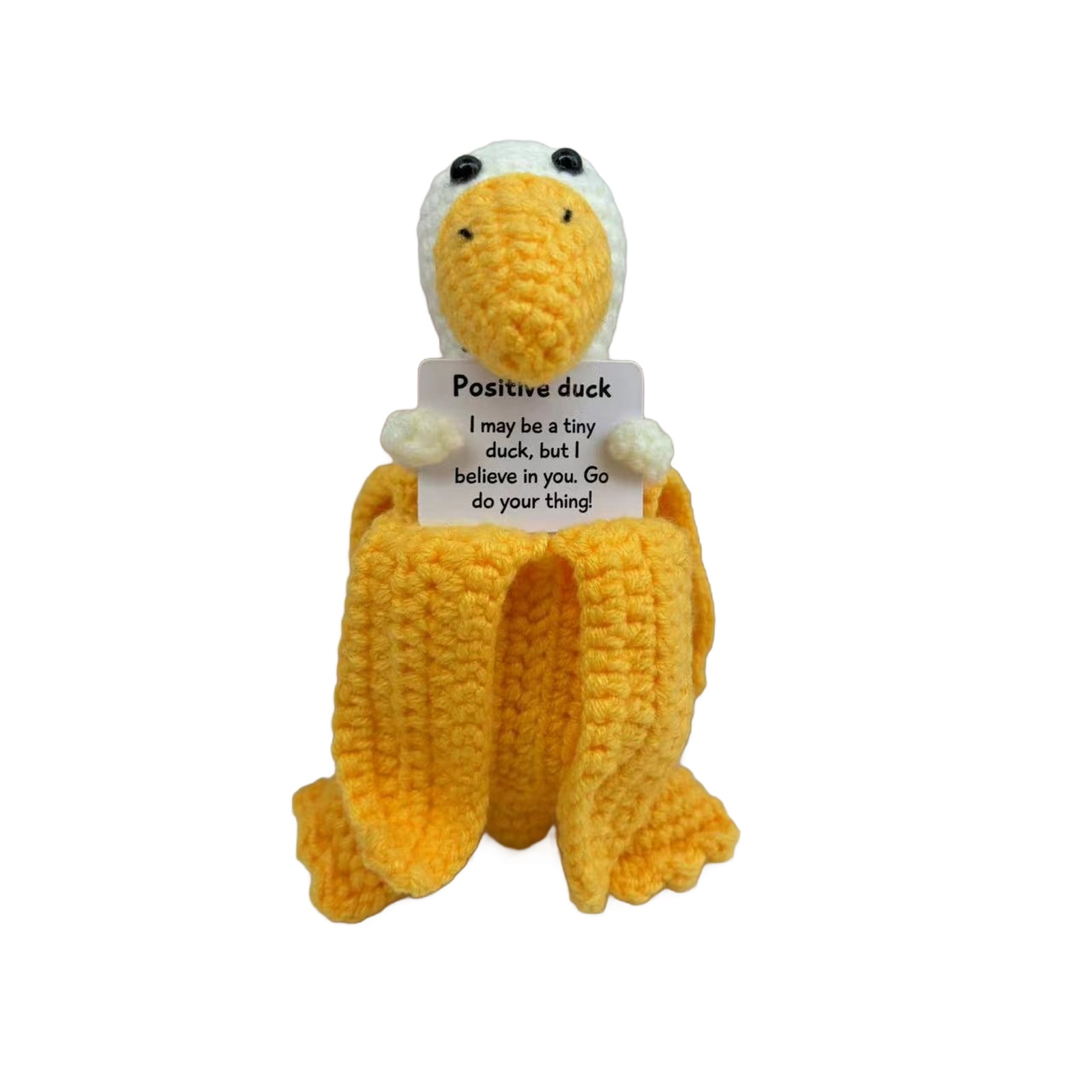 Banana Duck Crocheted Doll Desktop Ornament Banana Duck Doll Positive ...