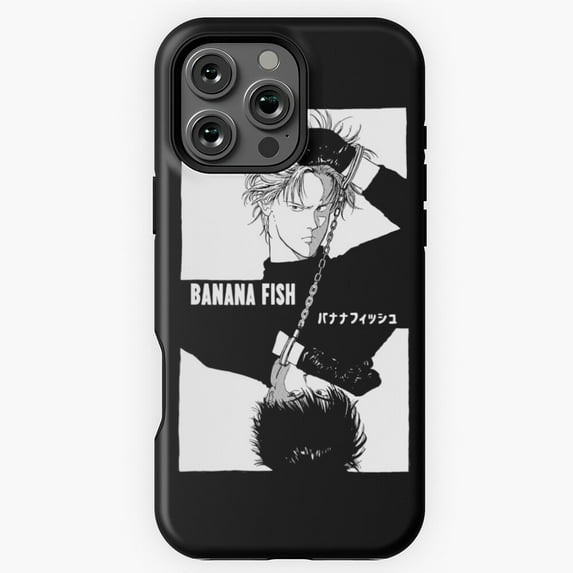 Banana Fish Chains Monochrome Anime iPhone Case 11 12 13 14 15 16 17 ...