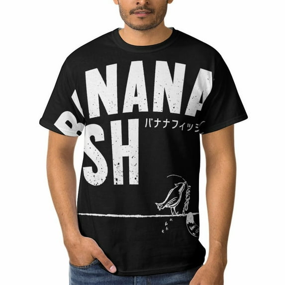 Banana Fish Men's Short Sleeve T-Shirt Crew Neck Top 2XL - Walmart.com