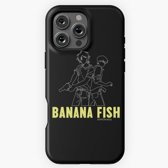 Banana Fish Silhouette Anime Art iPhone Case 11 12 13 14 15 16 17 Pro ...