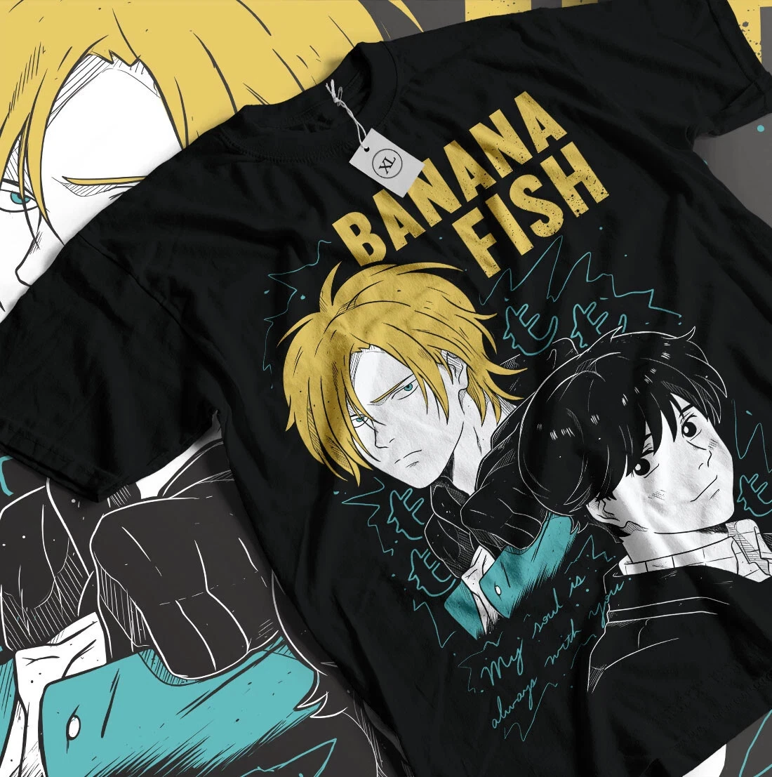 Banana Fish T-shirt Ash Lynx Eiji Okumura Card Anime New Shirt All Size ...