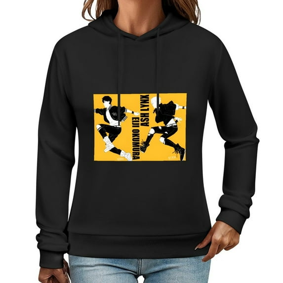 Banana Fish Women's Cotton Hooded Pullover Casual Long Sleeve ...