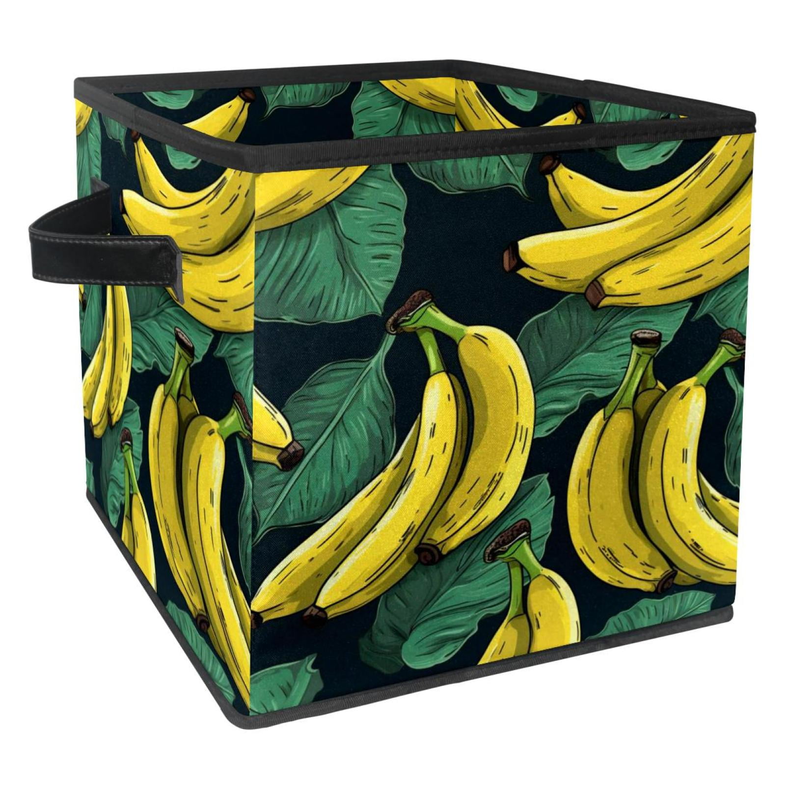 Banana Foldable Clothes Storage Toy Box Storage Bin with Handle, 10.8 ...