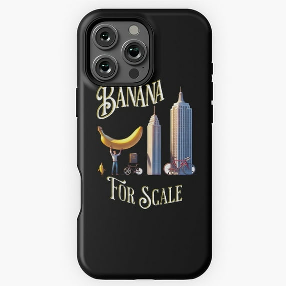 Banana For Scale Funny Meme Quote Phone Case for iPhone 16 15 14 13 12 ...