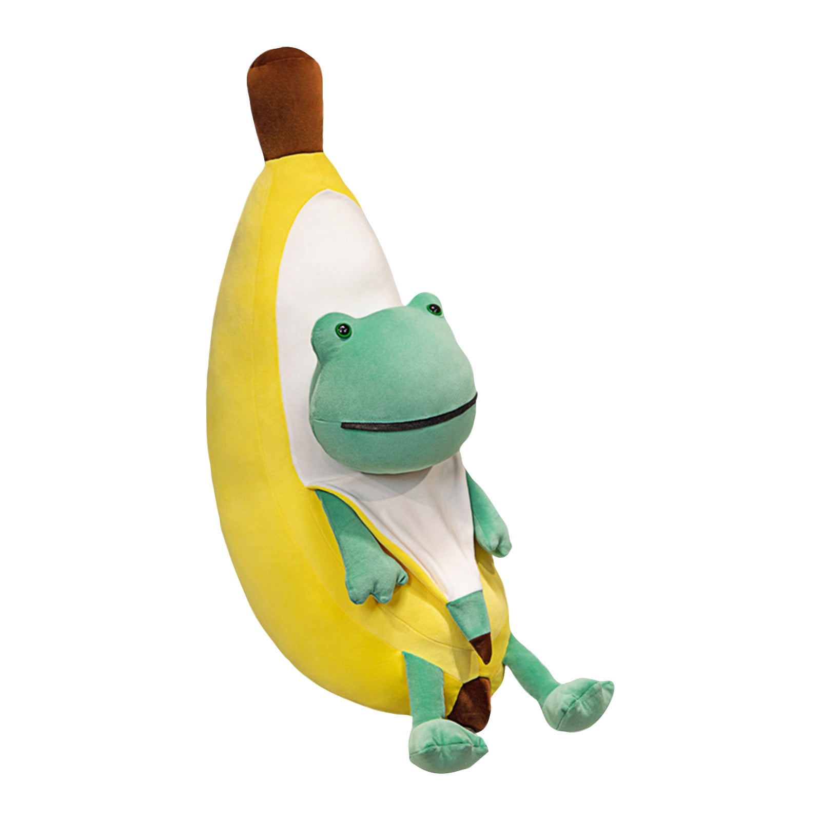 Banana Frog Plush Toy 23'' - Cute Green Frog Plushie, Adorable Banana ...
