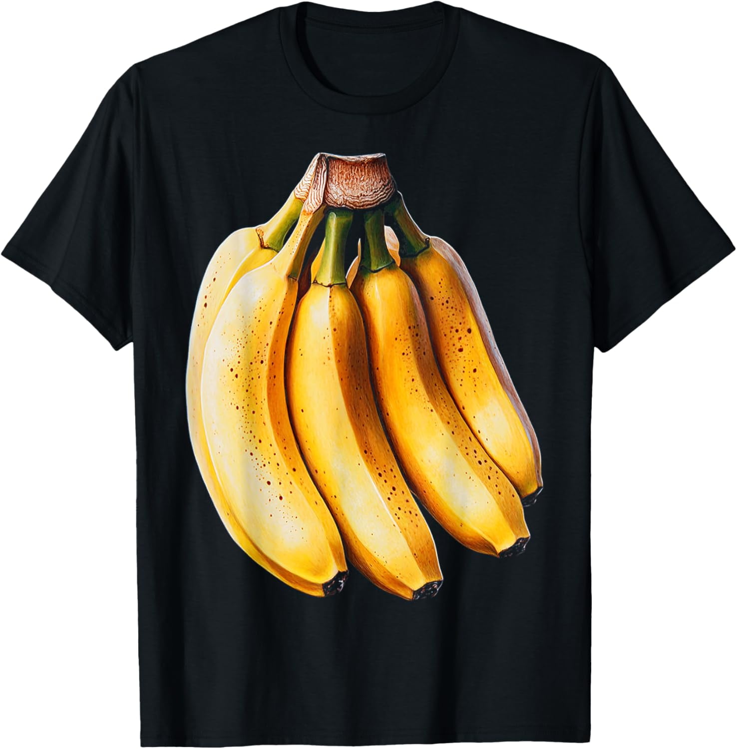 Banana Fruit Motif Illustration Banana T-Shirt100% cotton - Walmart.com