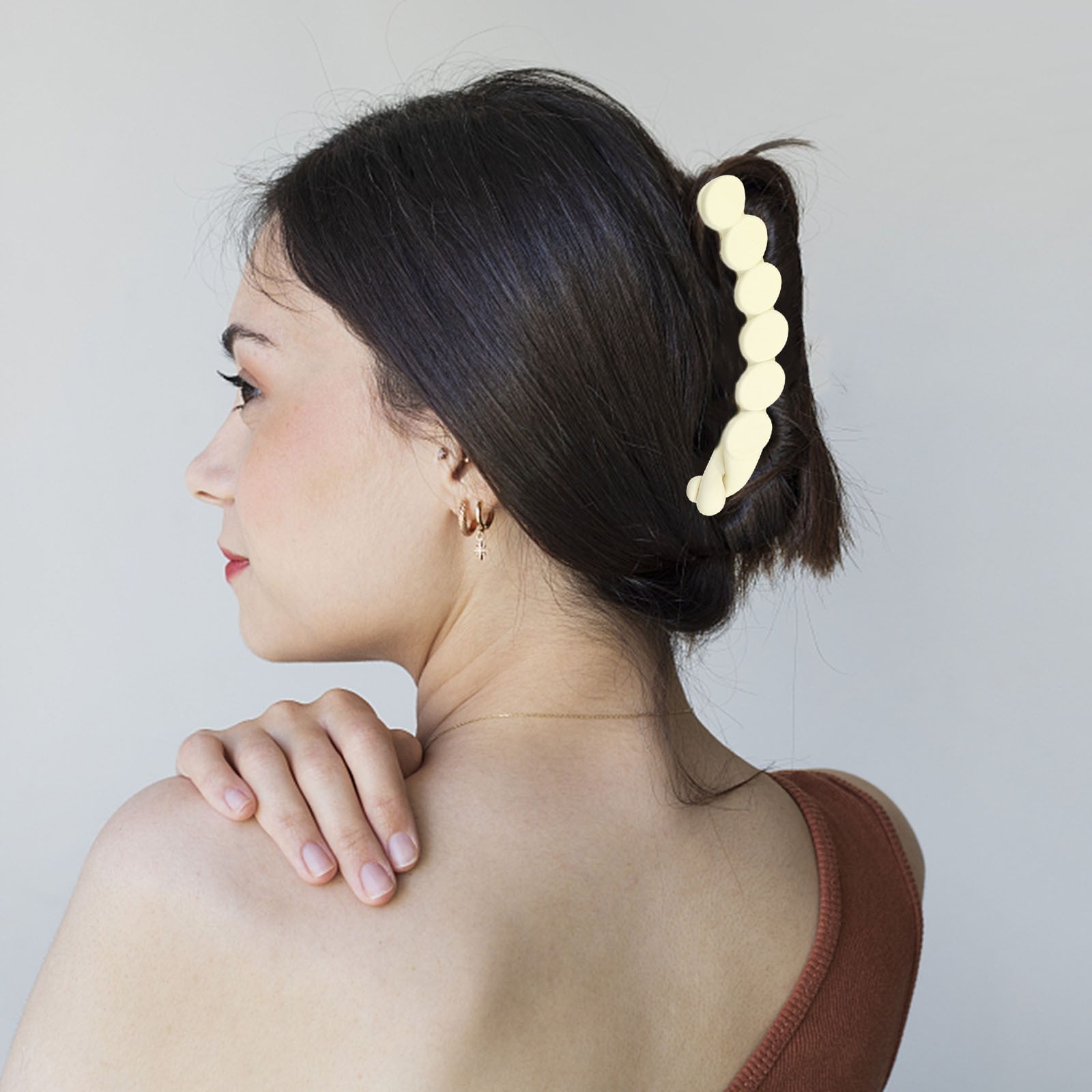 Banana Hair Clip for Women | Elegant Ponytail Vertical Claw Clip ...