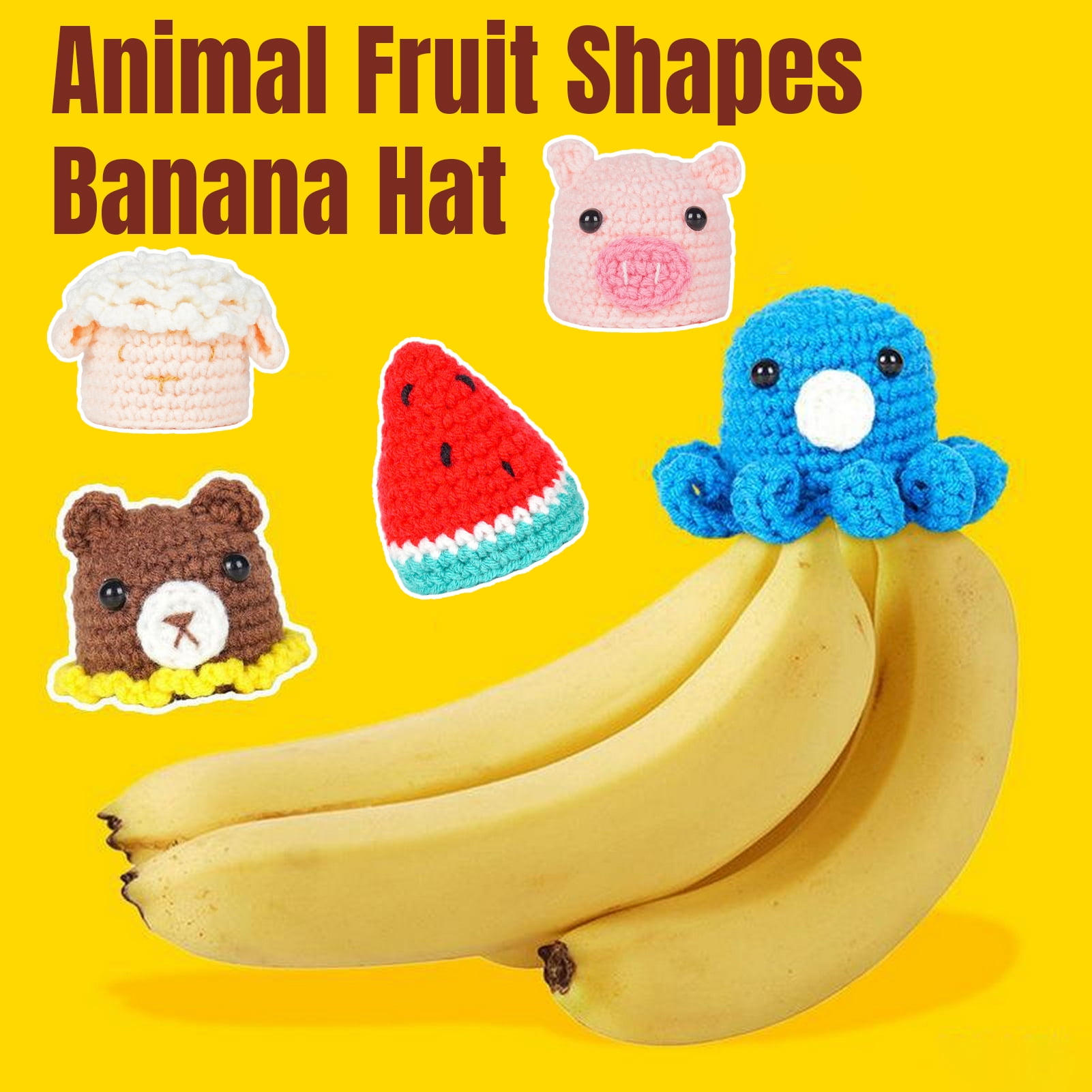 Banana Hat Reusable Bananas Preserver Washable Animal And Fruit Shapes ...