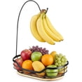 Banana Holder - Fruit Basket with Banana H - Banana Hanger with Bamboo ...