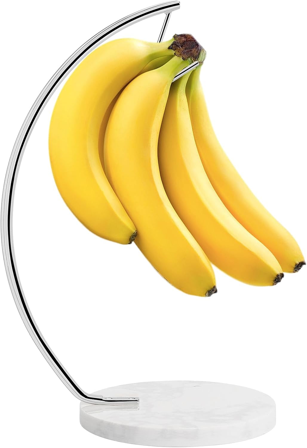 Banana Holder with Marble Base, Metal Banana Hanger Modern Tree Stand ...