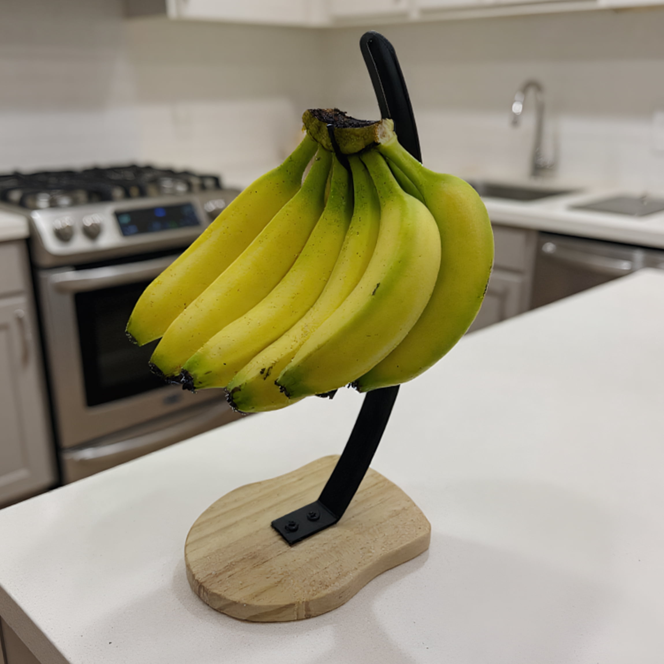 Banana Holder Stand, Banana Hanger Stand Black, Metal Bananas Hanger to ...