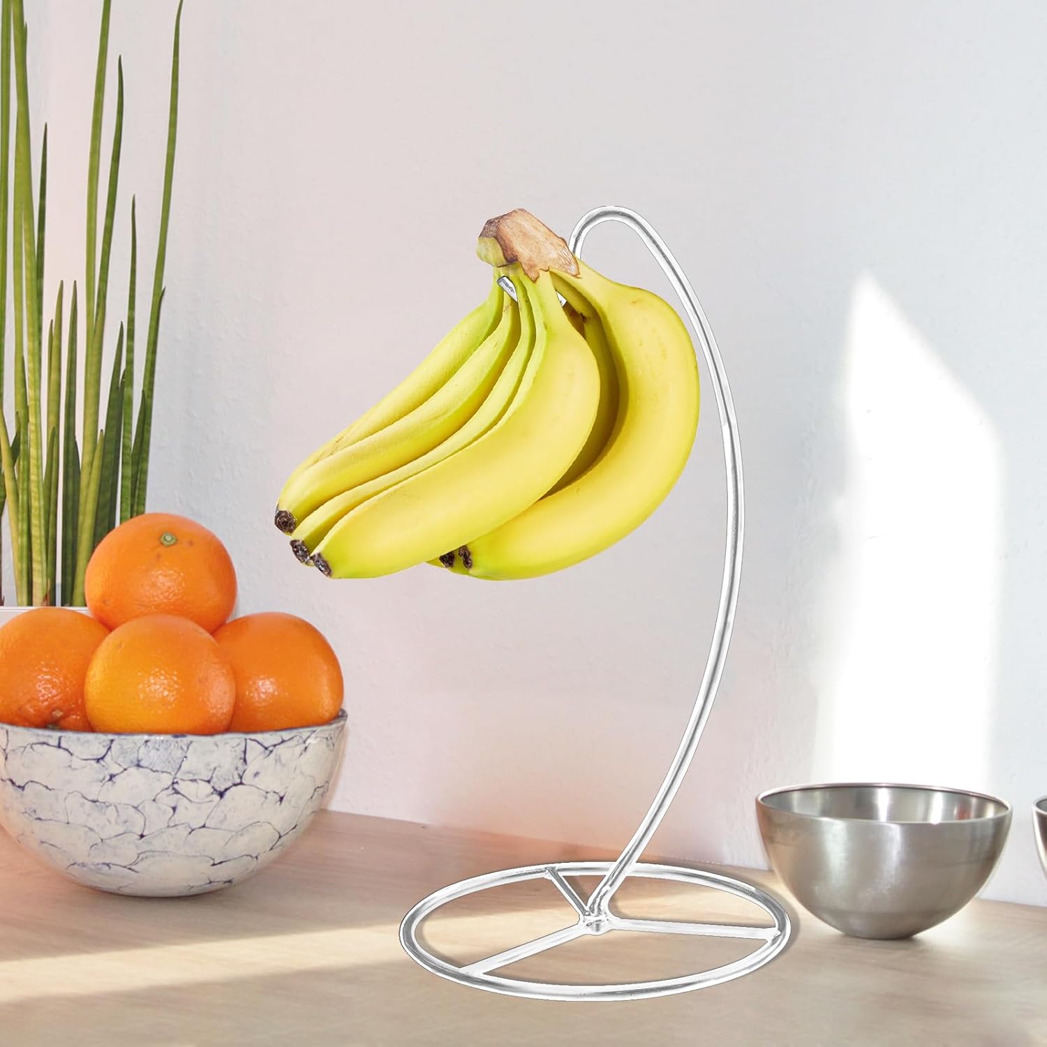 Banana Holder Stand, Banana Hanger Stand Black, Metal Bananas Tree ...
