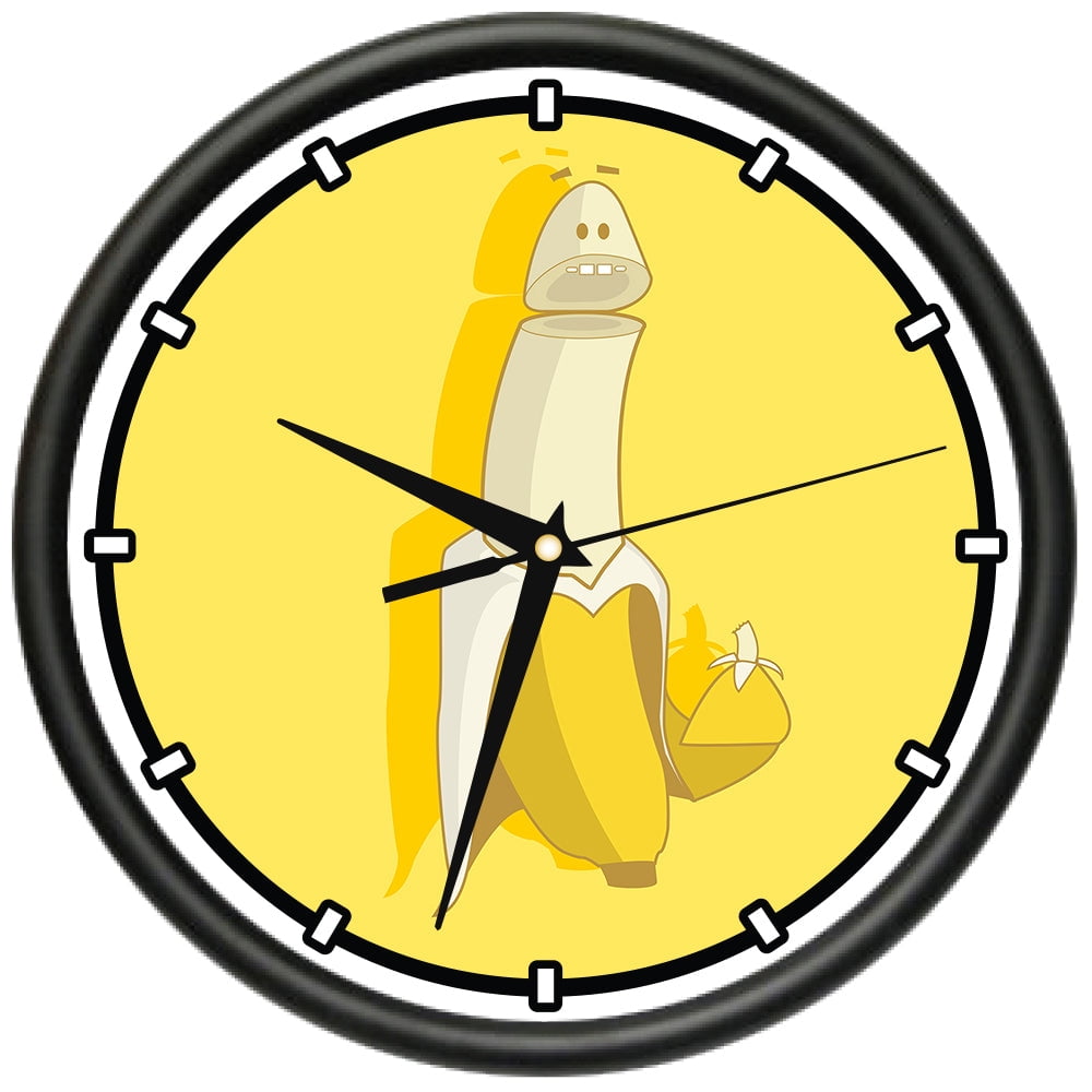 Banana Inception Design Wall Clock | Precision Quartz Movement | Décor ...