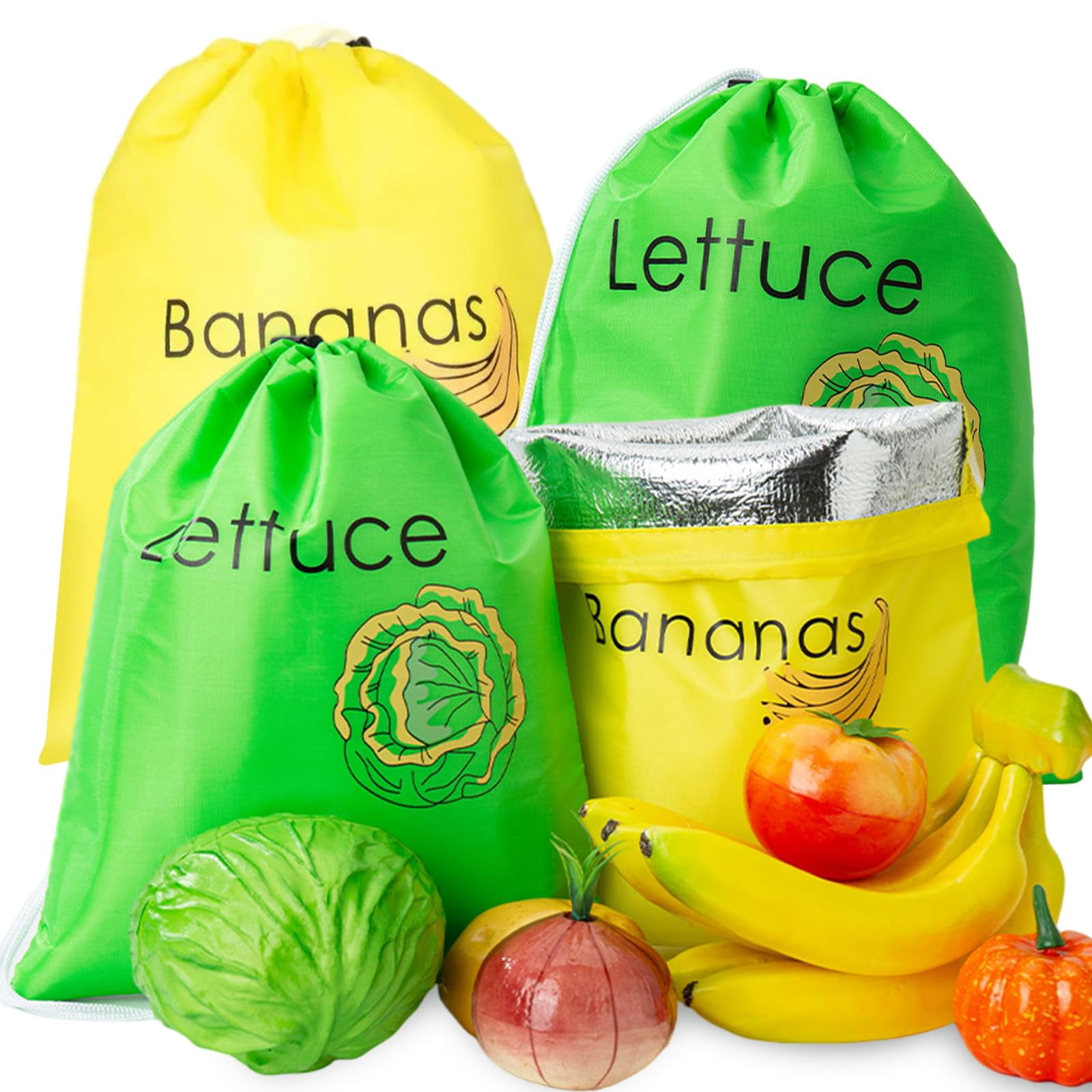 Banana Keeper for Freshness, Banana Bag Reusable Fruit Freshness Keeper ...