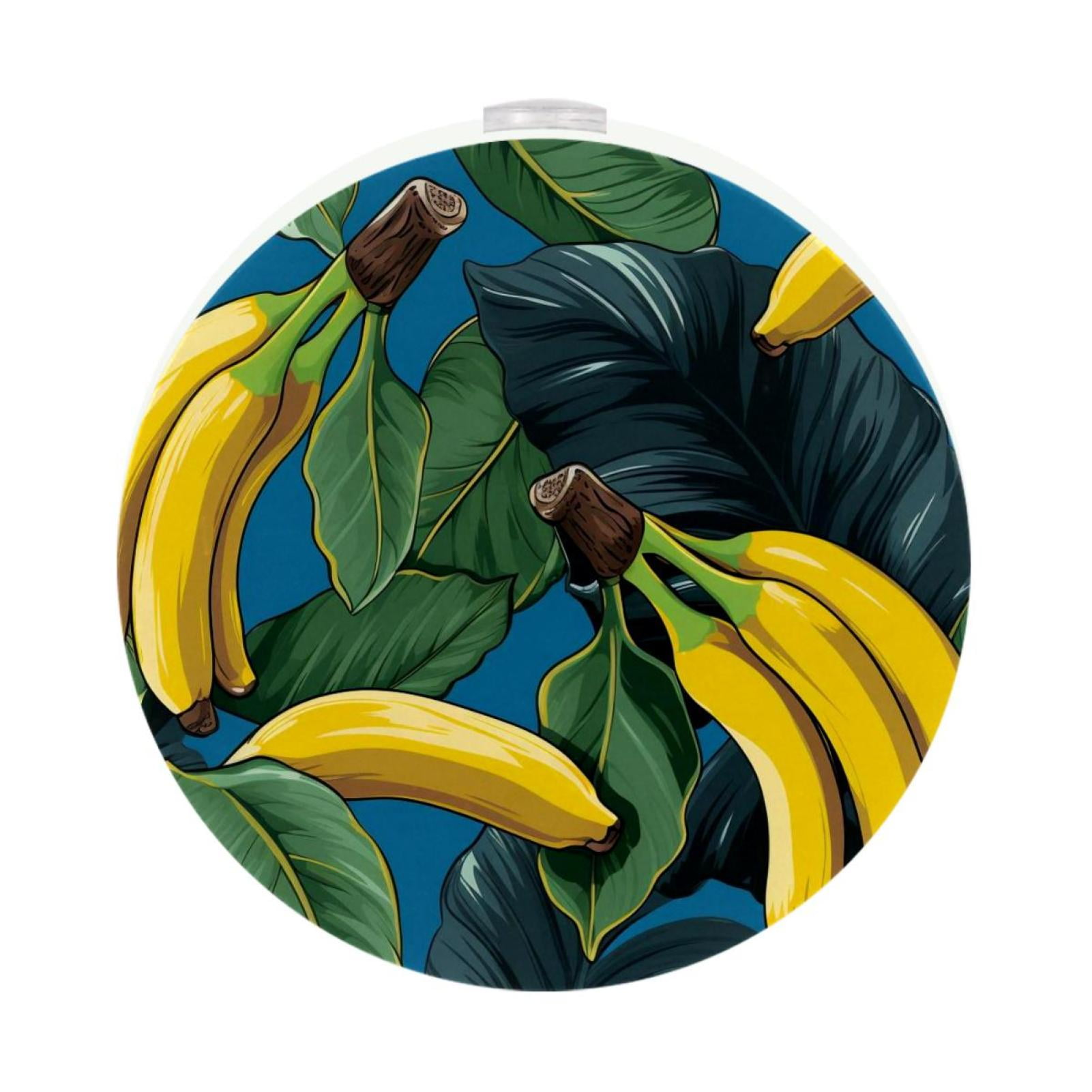 Banana LED Round Night Light-2PCS, Plug-in Dusk-to-Dawn Auto Sensor ...