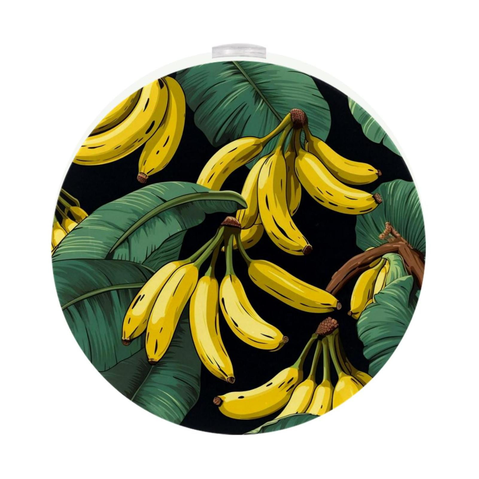Banana LED Round Night Light-2PCS, Plug-in Mini Wall Socket Soft White ...