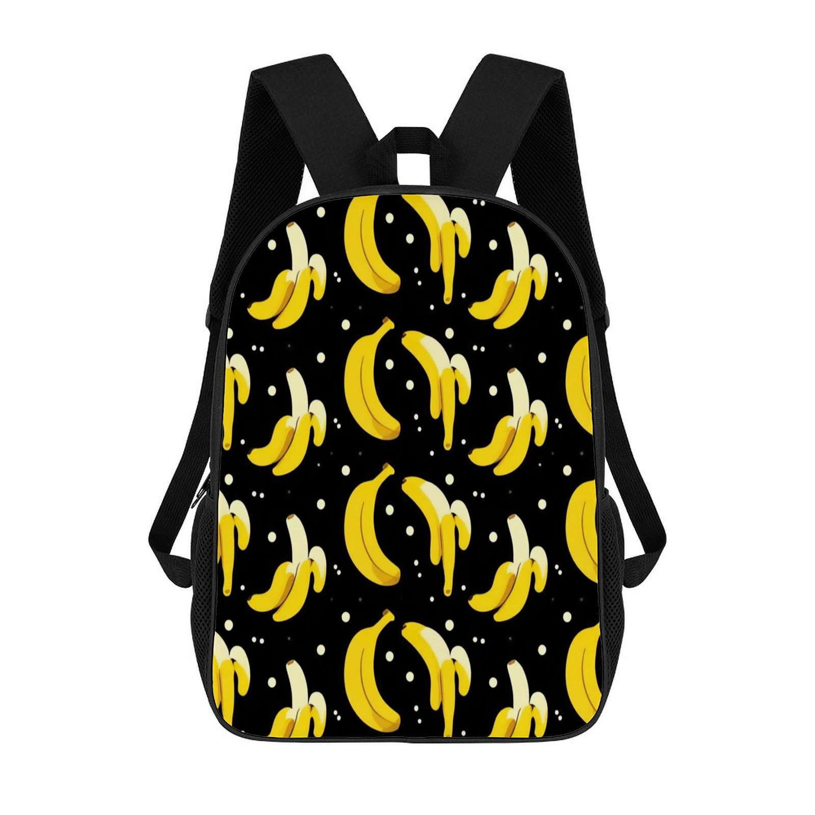 Banana Large Capacity Backpacks For Teenagers Travel Bags Casual 17In ...