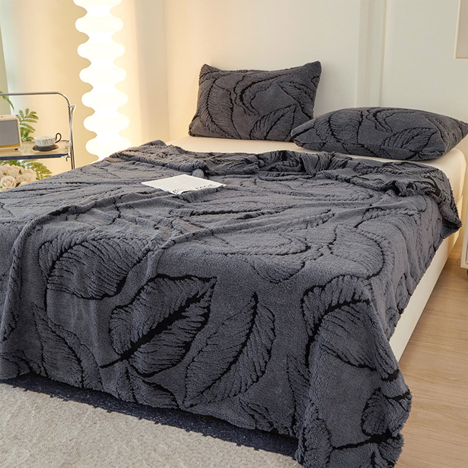 Banana Leaf Print Throw Blanket - Extra Warm & Soft Polyester ...