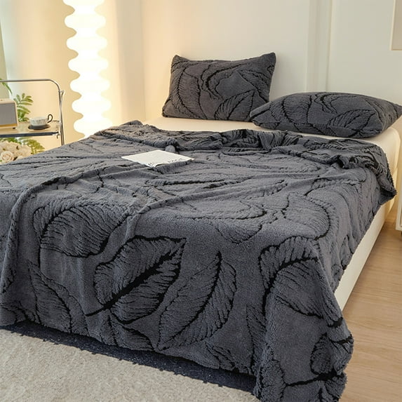 Banana Leaf Print Throw Blanket - Extra Warm & Soft Polyester ...