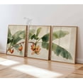 Banana Leaf Tropical Botanical Wall Art Set 3 Stretched Canvas 8x12 ...