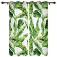 Banana Leaf Tropical Plant Leaves Window Curtains Home Decor Bedroom ...