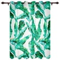 Banana Leaf Tropical Plant Leaves Window Curtains Home Decor Bedroom ...
