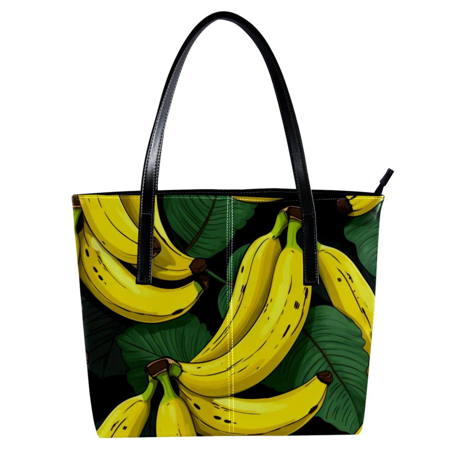 Banana Leather Stitching Handbag High Quality Fashion Women Portable ...