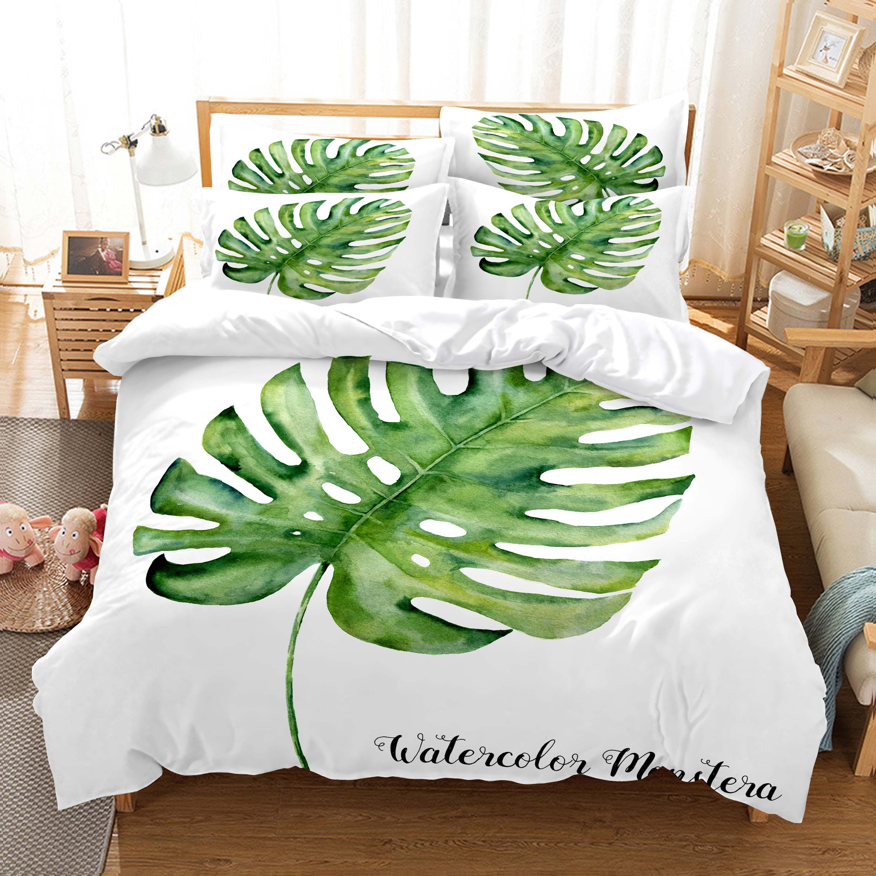 Banana Leaves Bedding Set Duvet Cover Set 3d Bedding Digital Printing ...