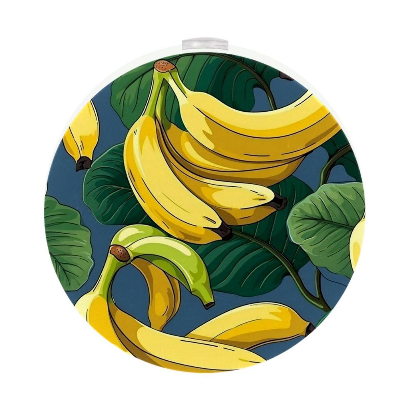 Banana Led Round Night Light-2pcs, Gentle Glow Plug in Wall Lamp for ...