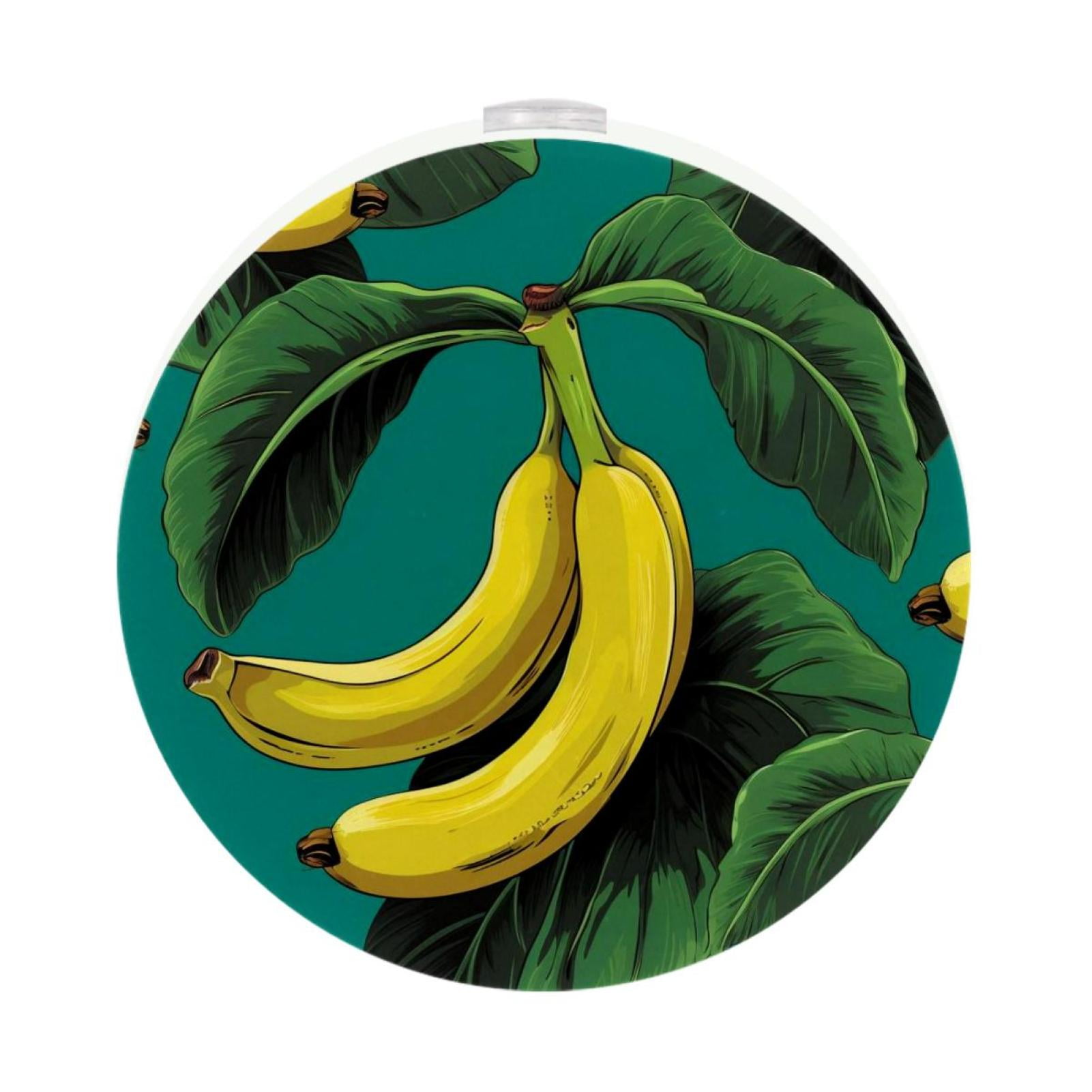 Banana Led Round Night Light-2pcs Set, Battery Powered Mini Portable ...