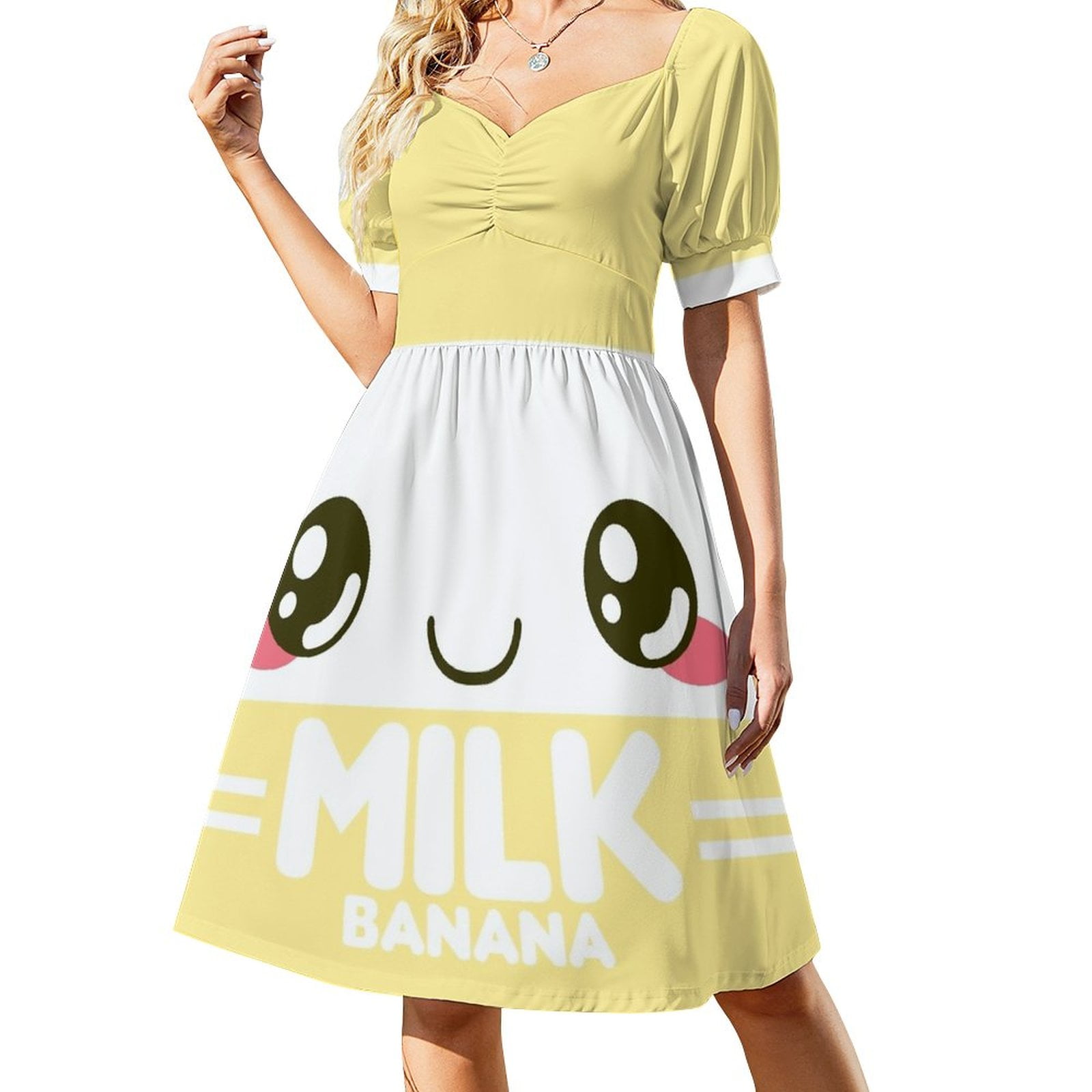 Banana Milk Carton Sleeveless Dress dress party night Elegant gown ...