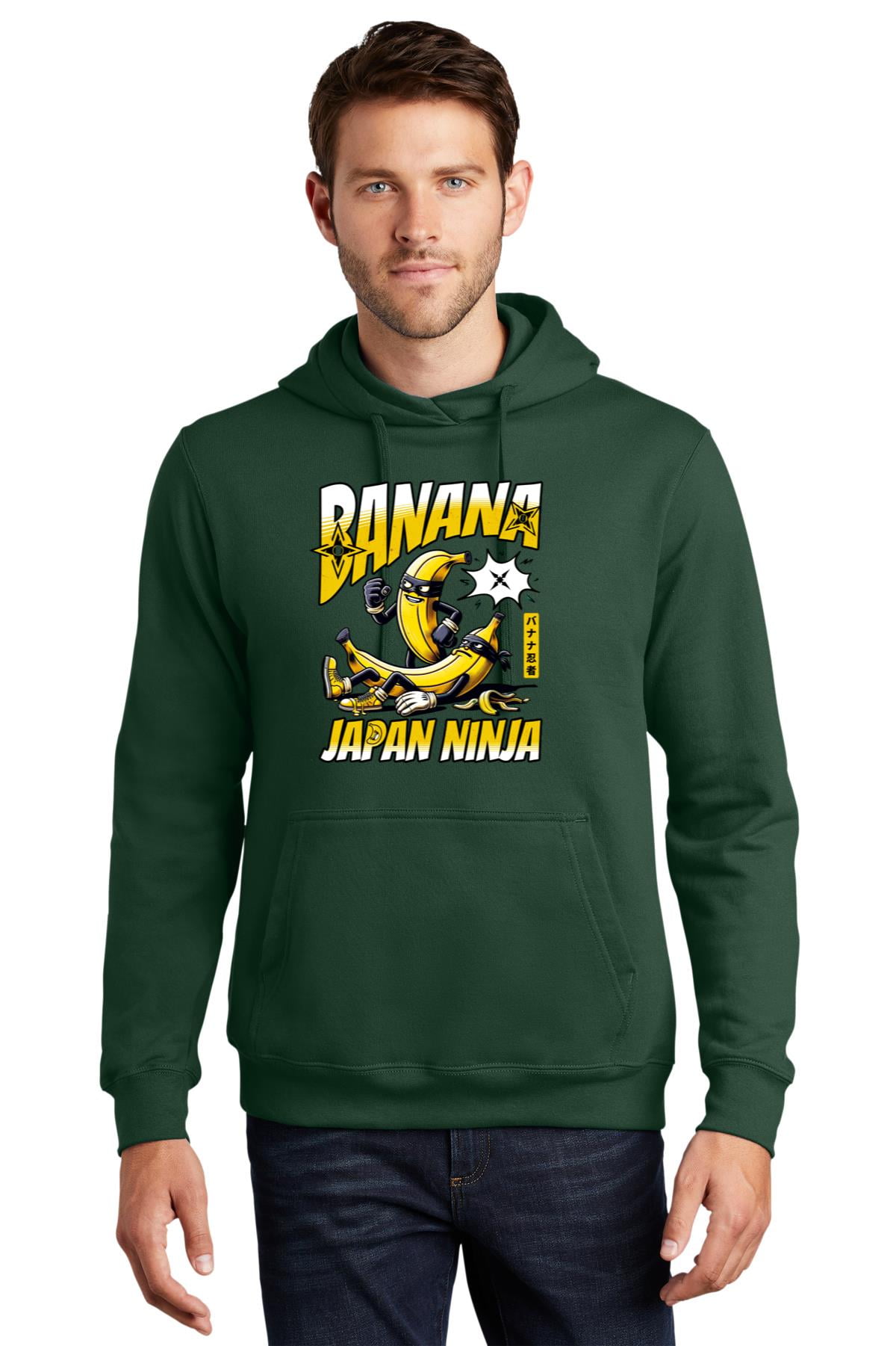 Banana Ninja Hoodie Funny Fruit Shinobi Design With Japanese Flair Now ...