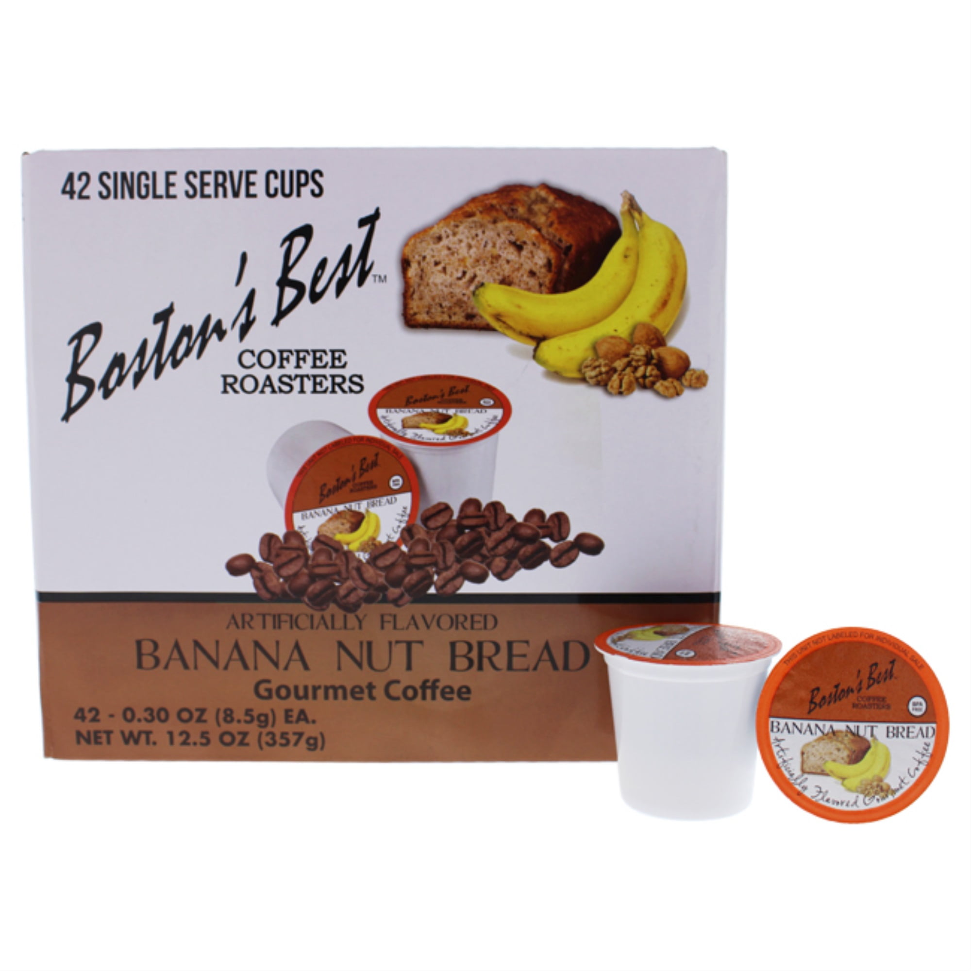 Bostons Best Medium Roast Banana Nut Bread Gourmet Coffee - 42 Single ...