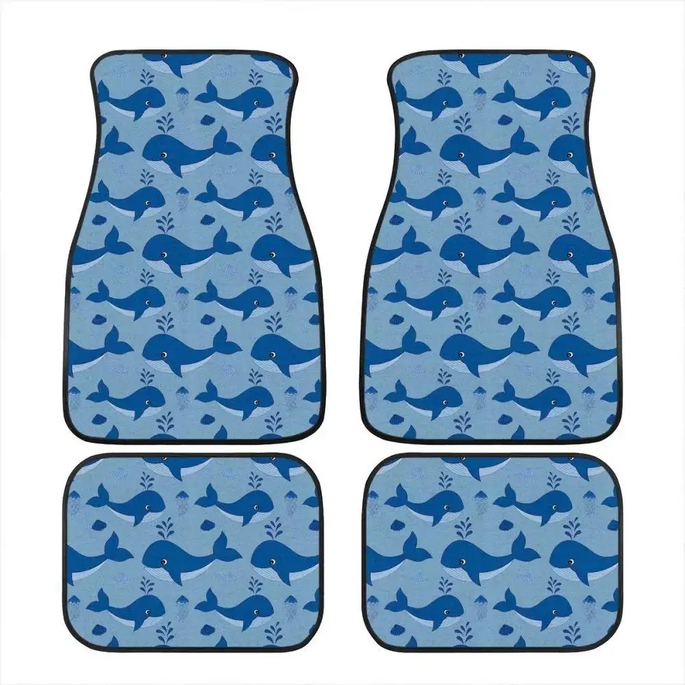 Banana Palm Leaves Pattern Background Front And Back Car Mats 045109 ...