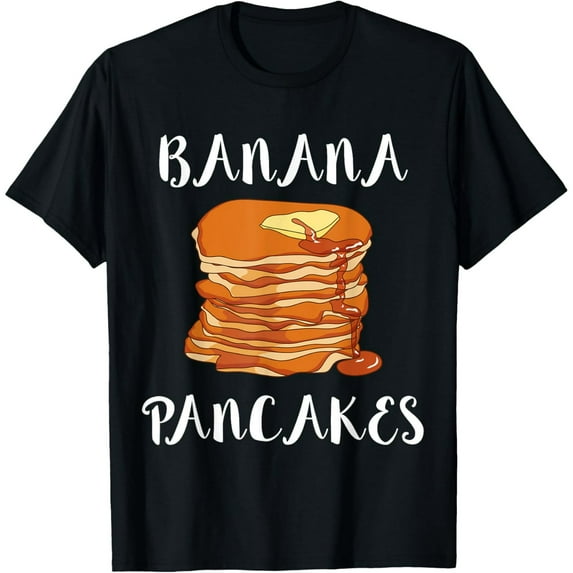 Banana Pancakes Sweet Breakfast Food Waffles Syrup Brunch Funny ...