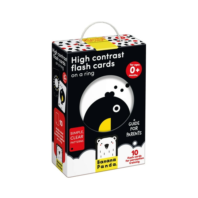Banana Panda High Contrast Flash Cards on a Ring 0m+ - Walmart.com