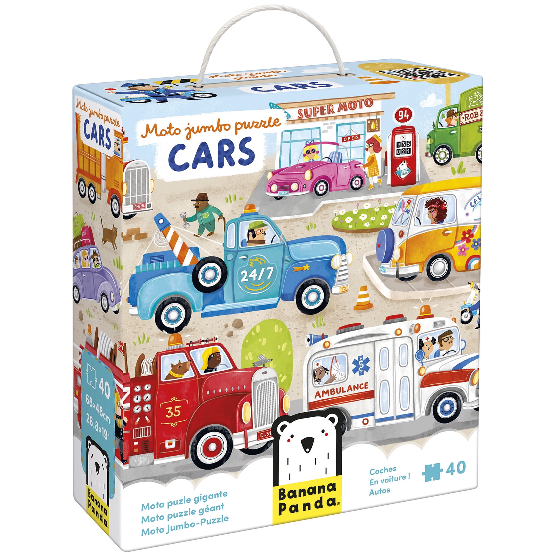 Banana Panda Moto Jumbo Puzzle Cars, 3+ Years - Walmart.com