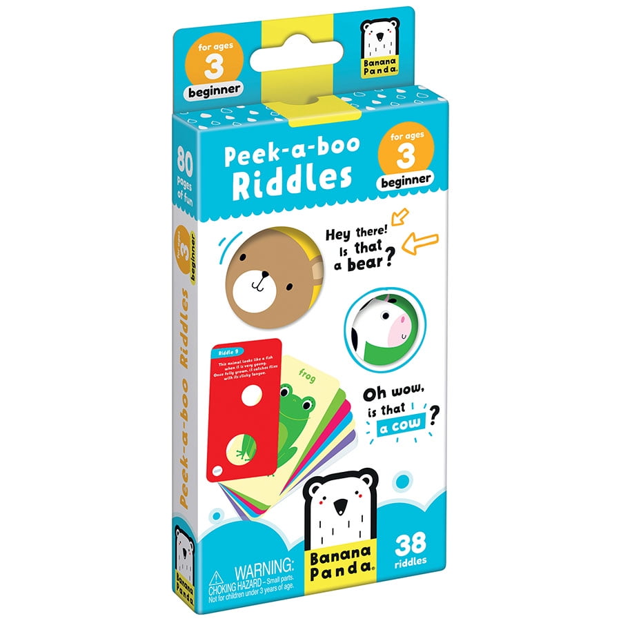 Banana Panda Peek A Boo Riddles 3 Beginner, educational riddles set for ...