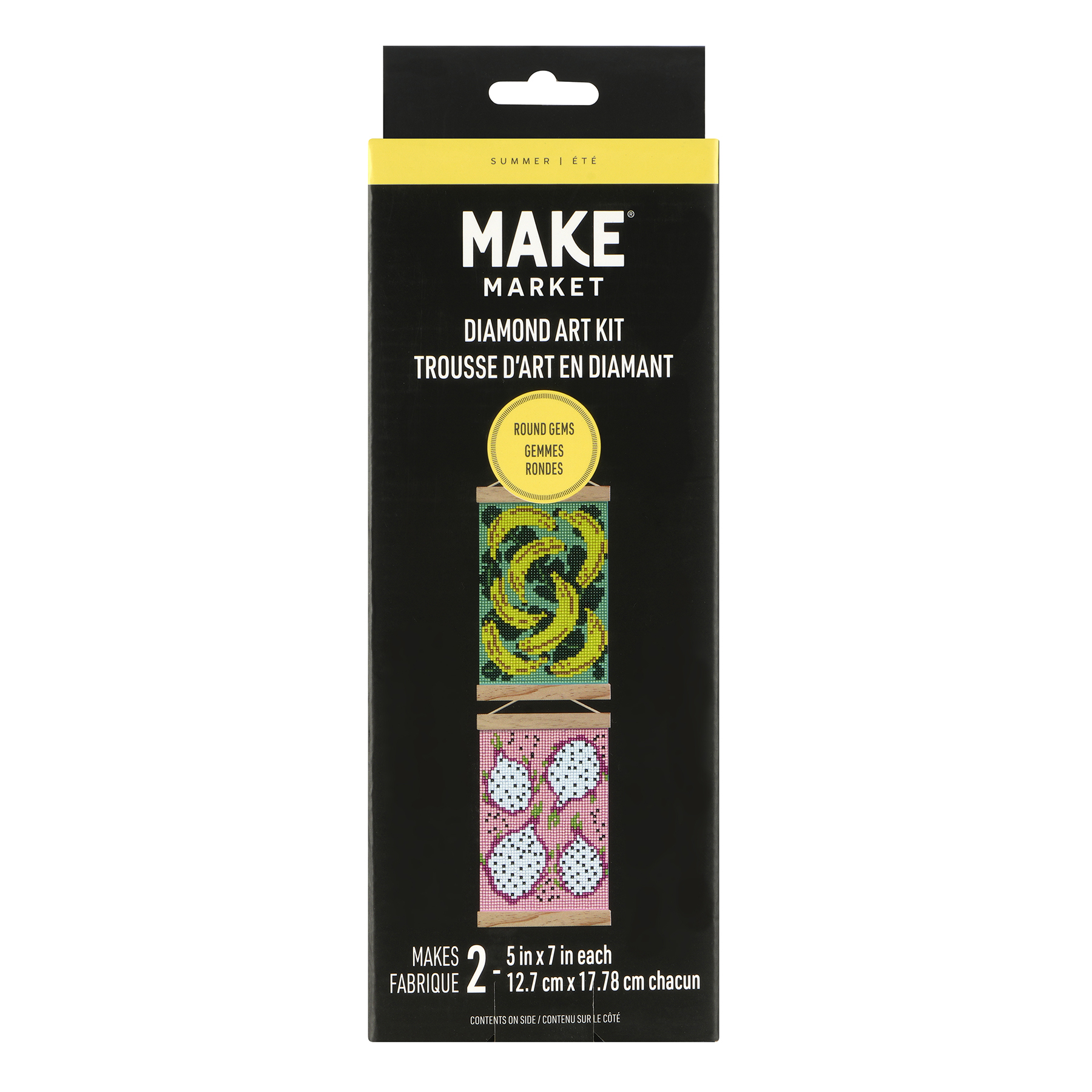 Banana & Passion Fruit Diamond Art Kit by Make Market® - Summer Crafts ...