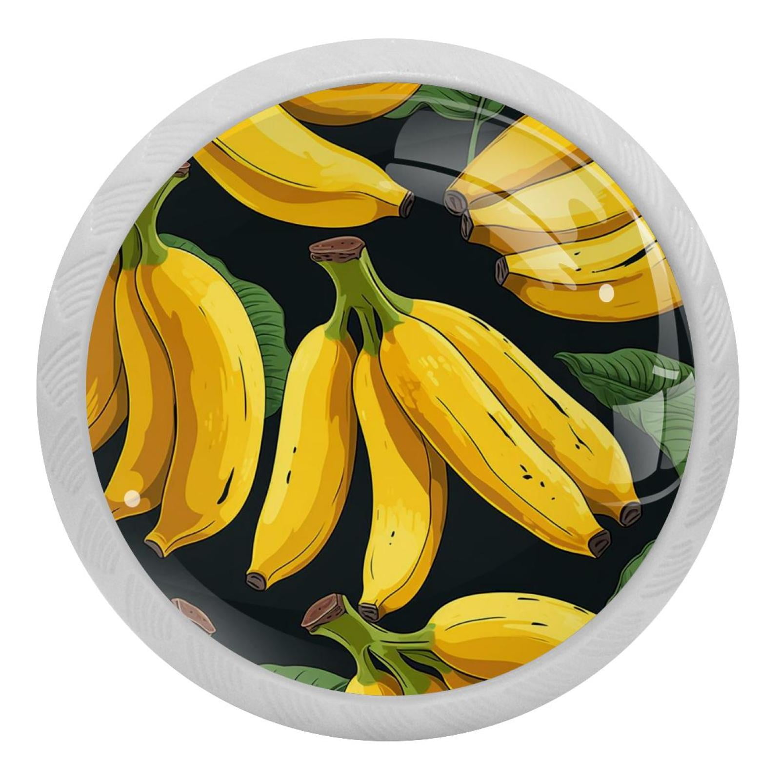 Banana Pattern 4PCS Cabinet Knobs Pulls Fluorescent Drawer Handle ...