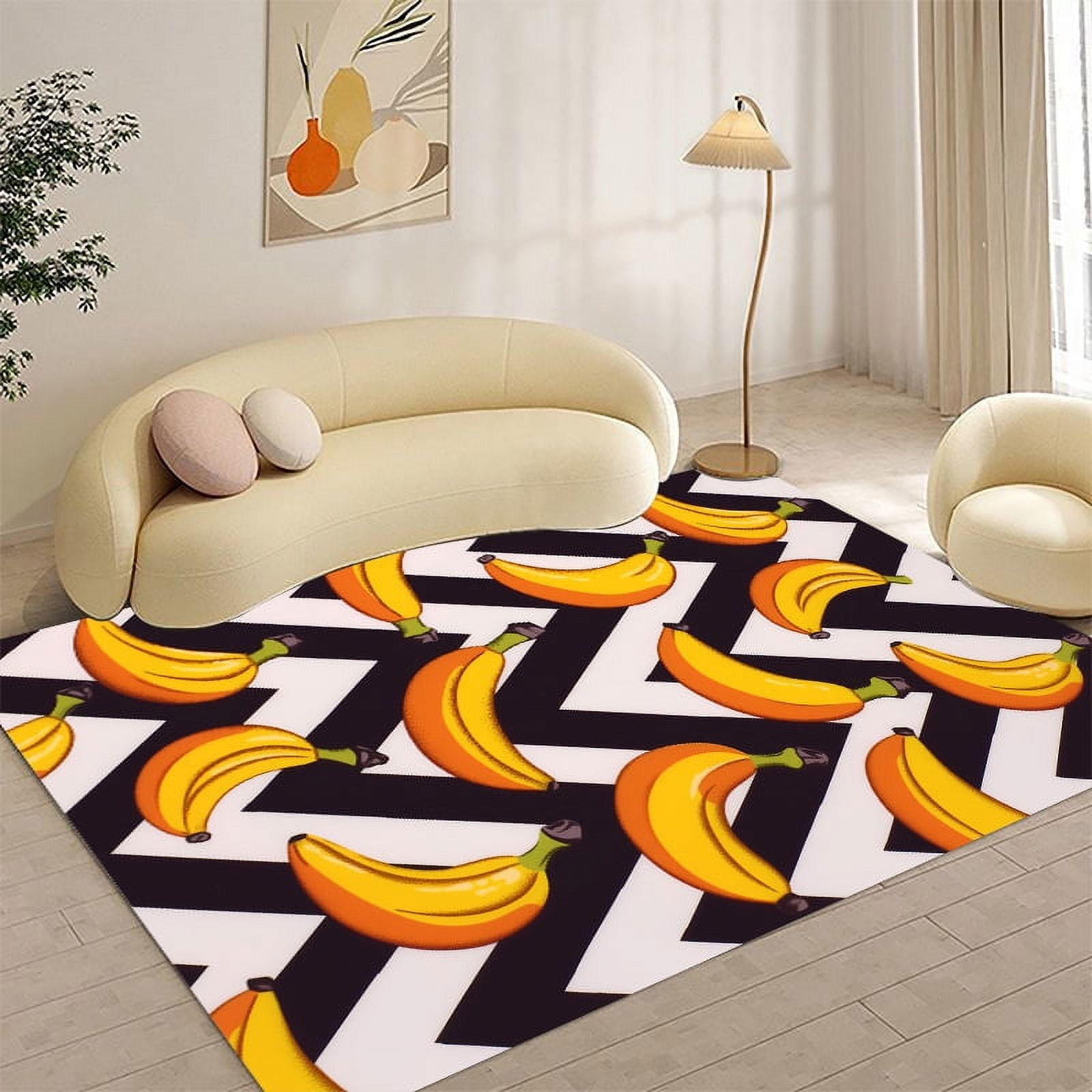 Banana Pattern Carpets for Living Room Home Sofa Large Area ration Rug ...
