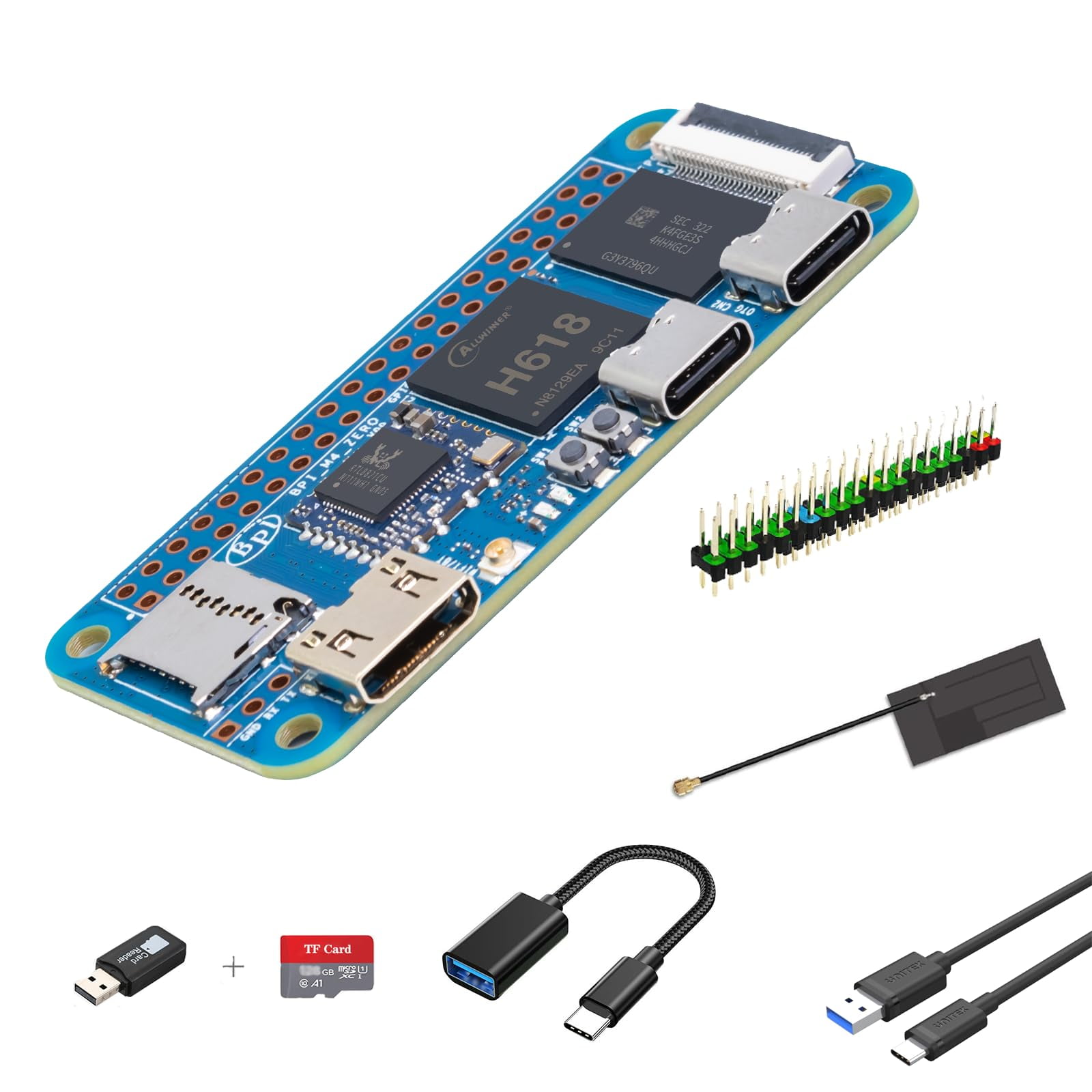 Banana Pi BPI-M4 Zero SSF20 SBC - Compatible with Most RPI Zero W Accessories - Up to 4GB RAM ...