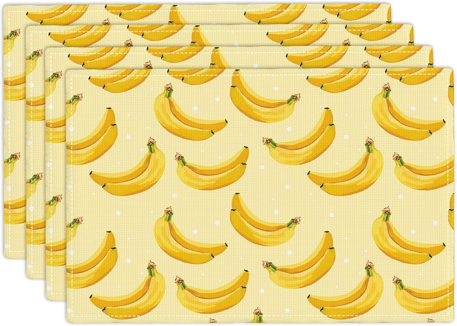 Banana Placemats Set of 4, Funny Fruit Place Mats Table Mats for ...