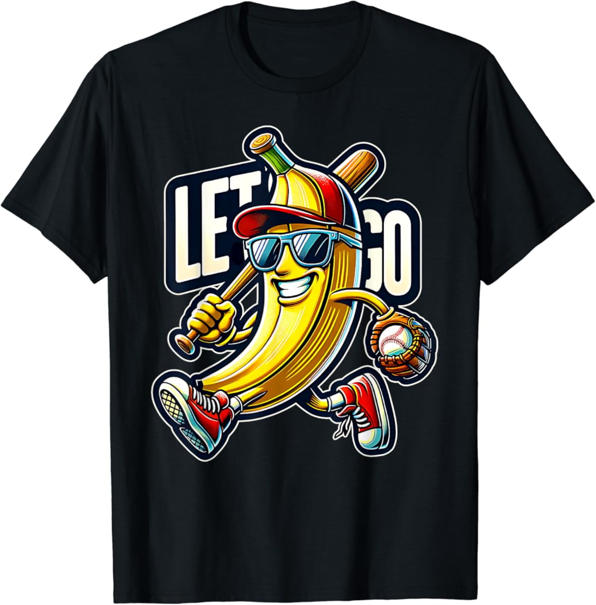 Banana Playing Baseball For Banana Fruit Baseball Lover Unisex Men ...