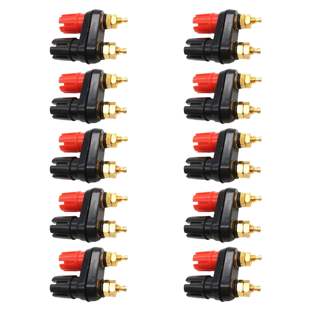 Banana Plug Couple Terminals Red Black Connector Amplifier Terminal ...